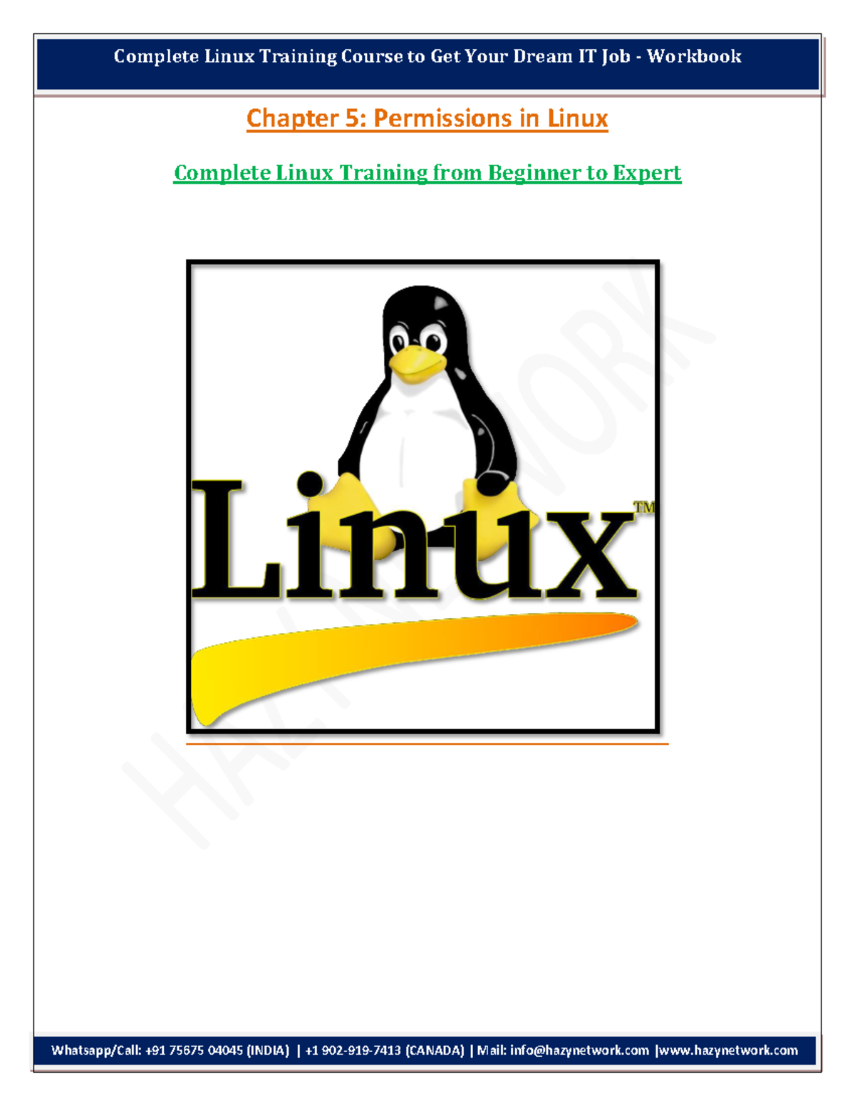 Chapter 5 Permissions in Linux - Chapter 5: Permissions in Linux Complete Linux Training from ...