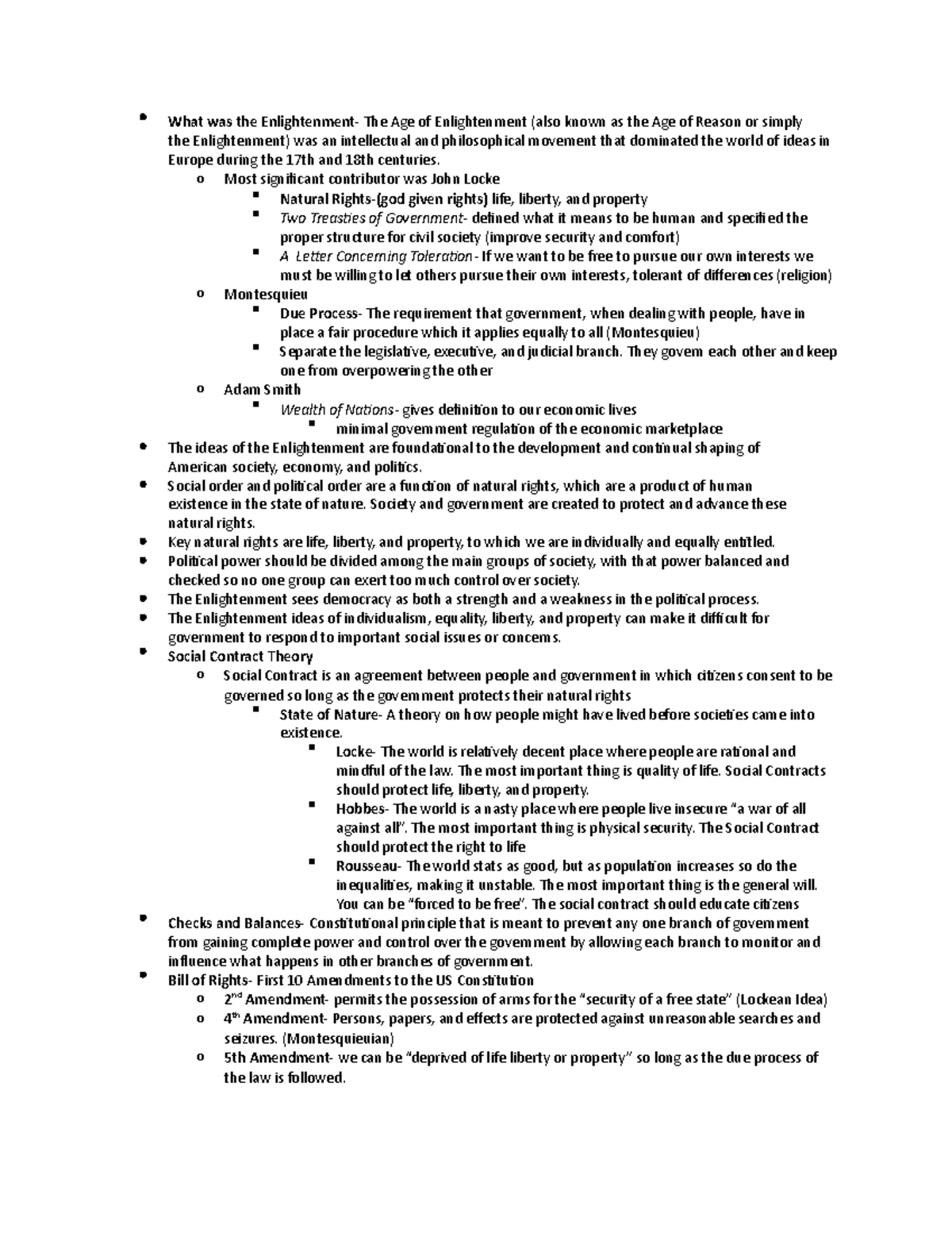 American Politics and the US Constitution - What was the Enlightenment ...