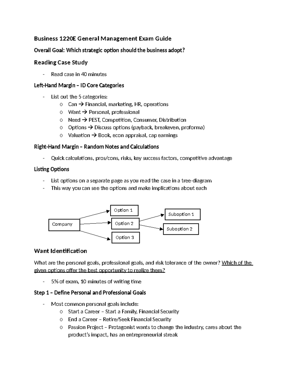 1220 GM Notes - Business 1220E General Management Exam Guide Overall ...