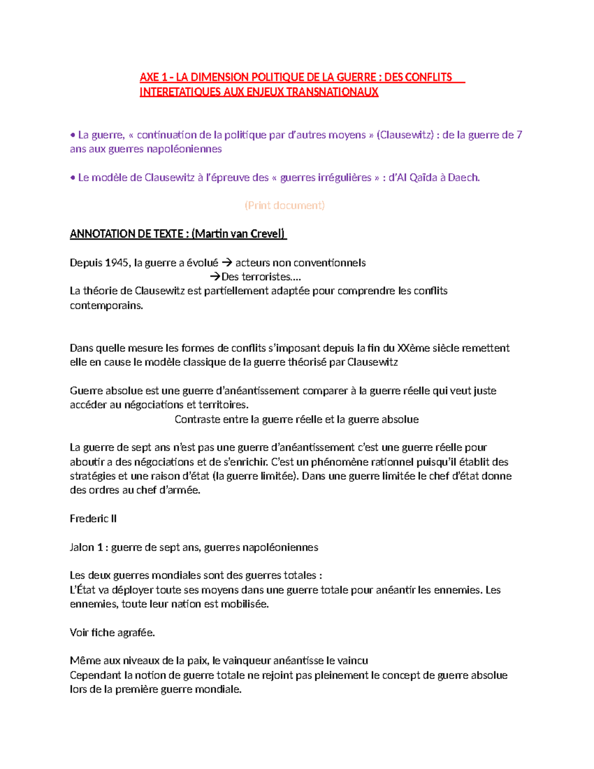 AXE 1 - axe 1 - chapitre 1 - tte hggsp (prise de notes) - AXE 1 - LA ...