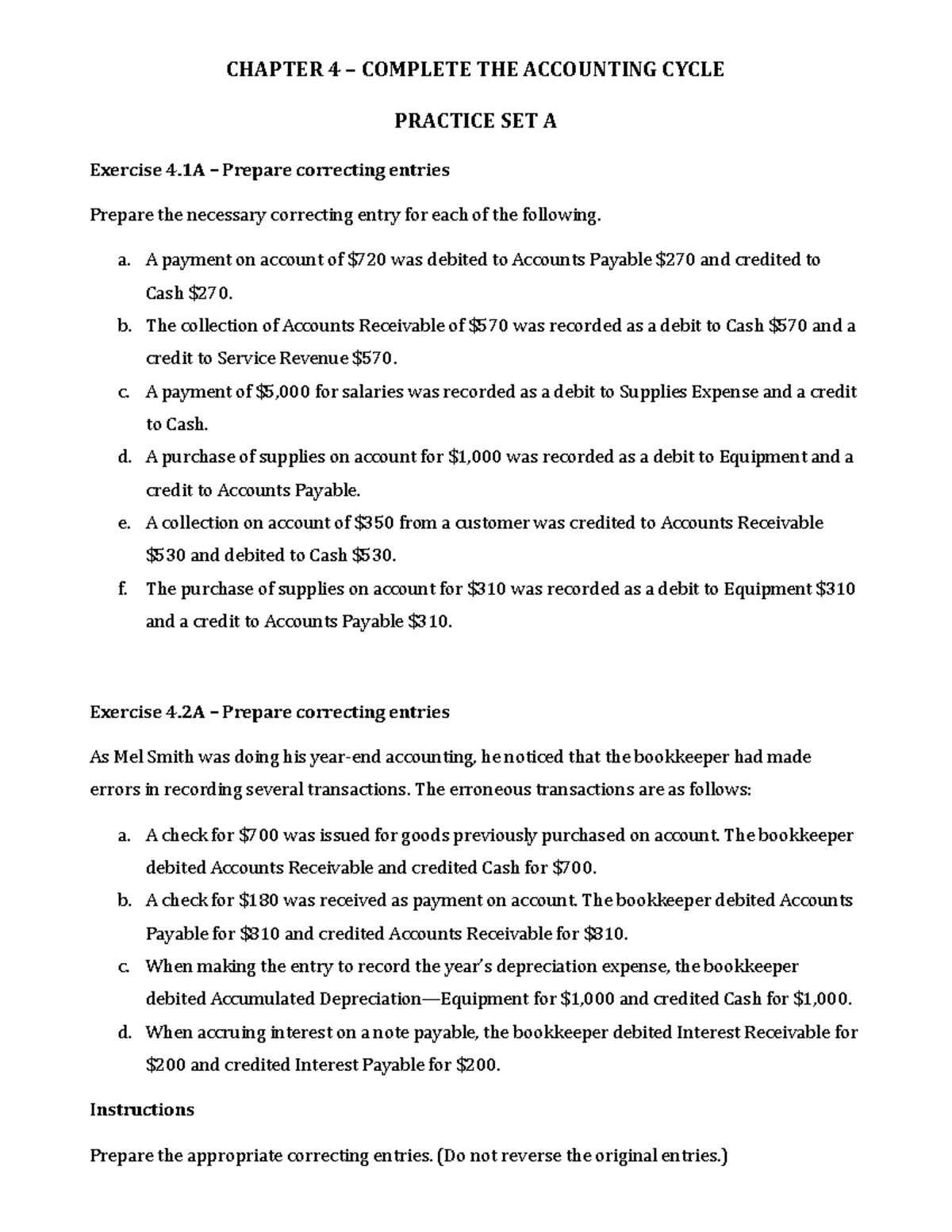 CH4 Practice Set A - For educational purposes - CHAPTER 4 – COMPLETE ...