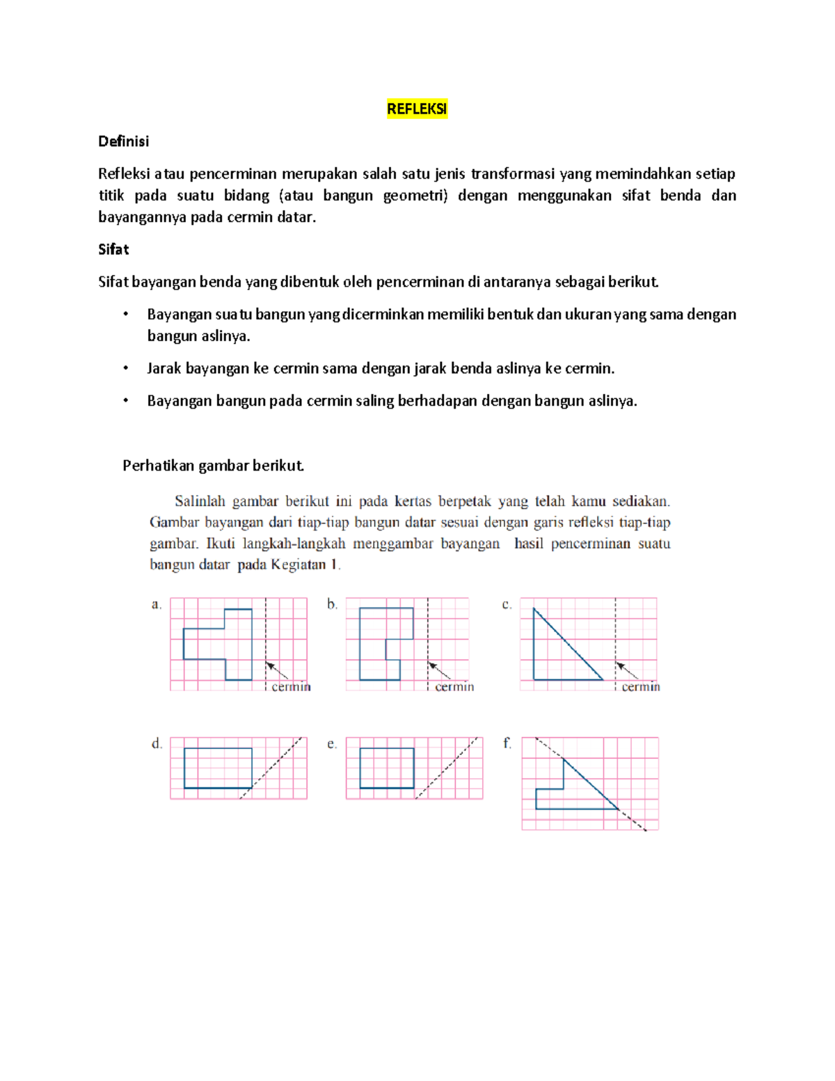 Refleksi or Reflection - REFLEKSI Definisi Refleksi atau pencerminan ...