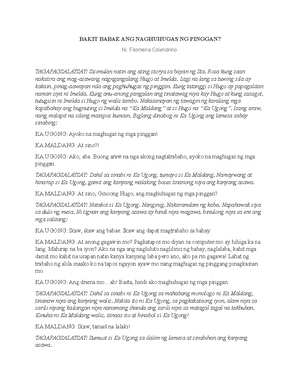 Script for Emcee MJ - none - Script for Children’s Month Culminating ...