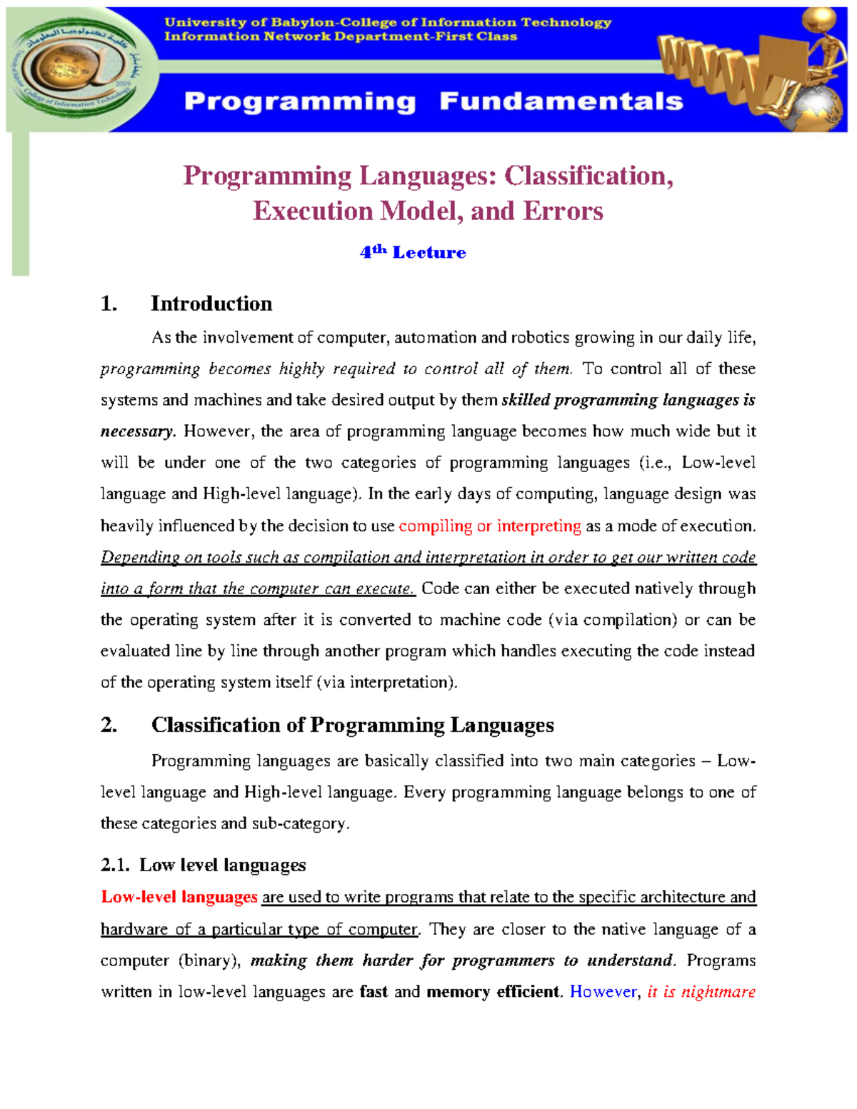 Publication 11 23917 6270 - Dr. Raaid Alubady – 4 th Lecture 1 ...