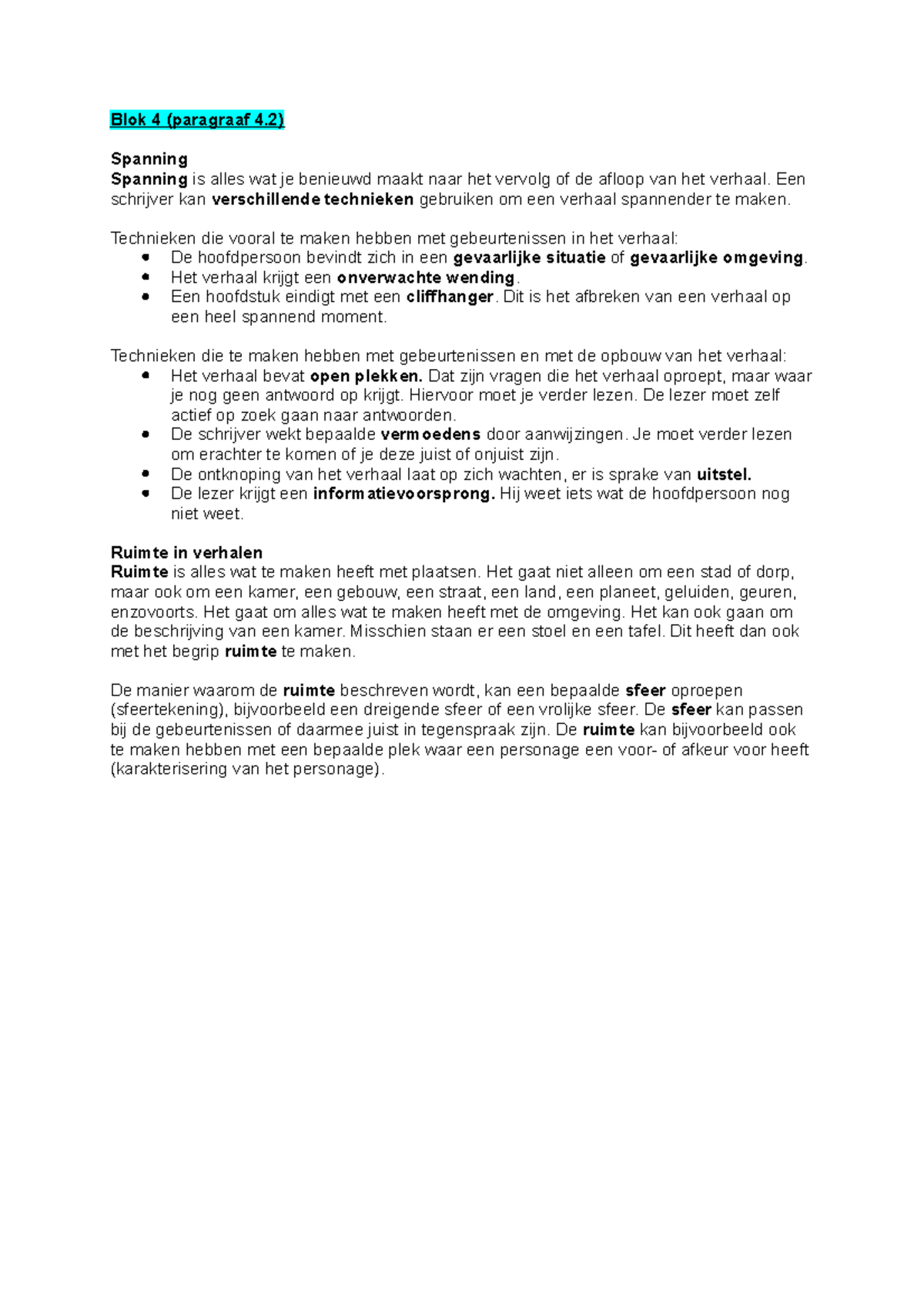 Aantekening-fictie-Blok-4-Spanning-en-Ruimte-tweede-klas - Blok 4 ...