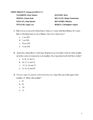 Chapter 2 Mathematical Language and Symbols for students - CHAPTER 2 ...