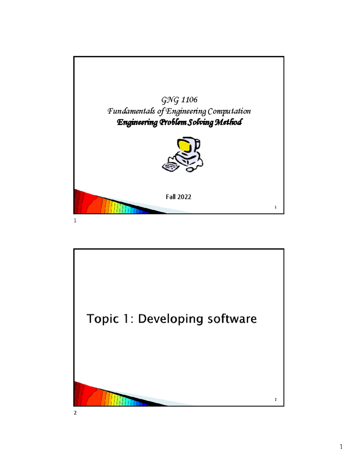GNG1106 Module 7Problem Solving Method - GNG 1106 Fundamentals of Engineering Computation - Studocu