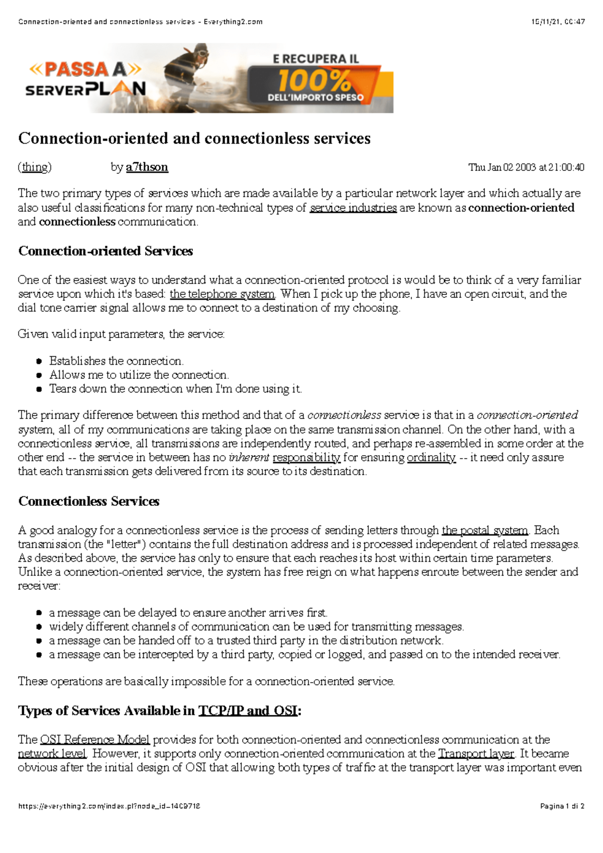 09 Connection Oriented And Connectionless Services Plnodeid