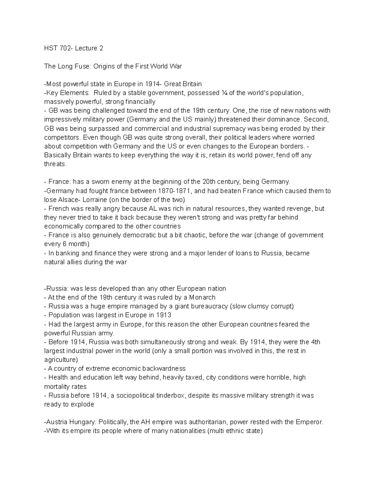 HST 702- Lecture 2 for Professor Jardim - HST 702- Lecture 2 The Long ...