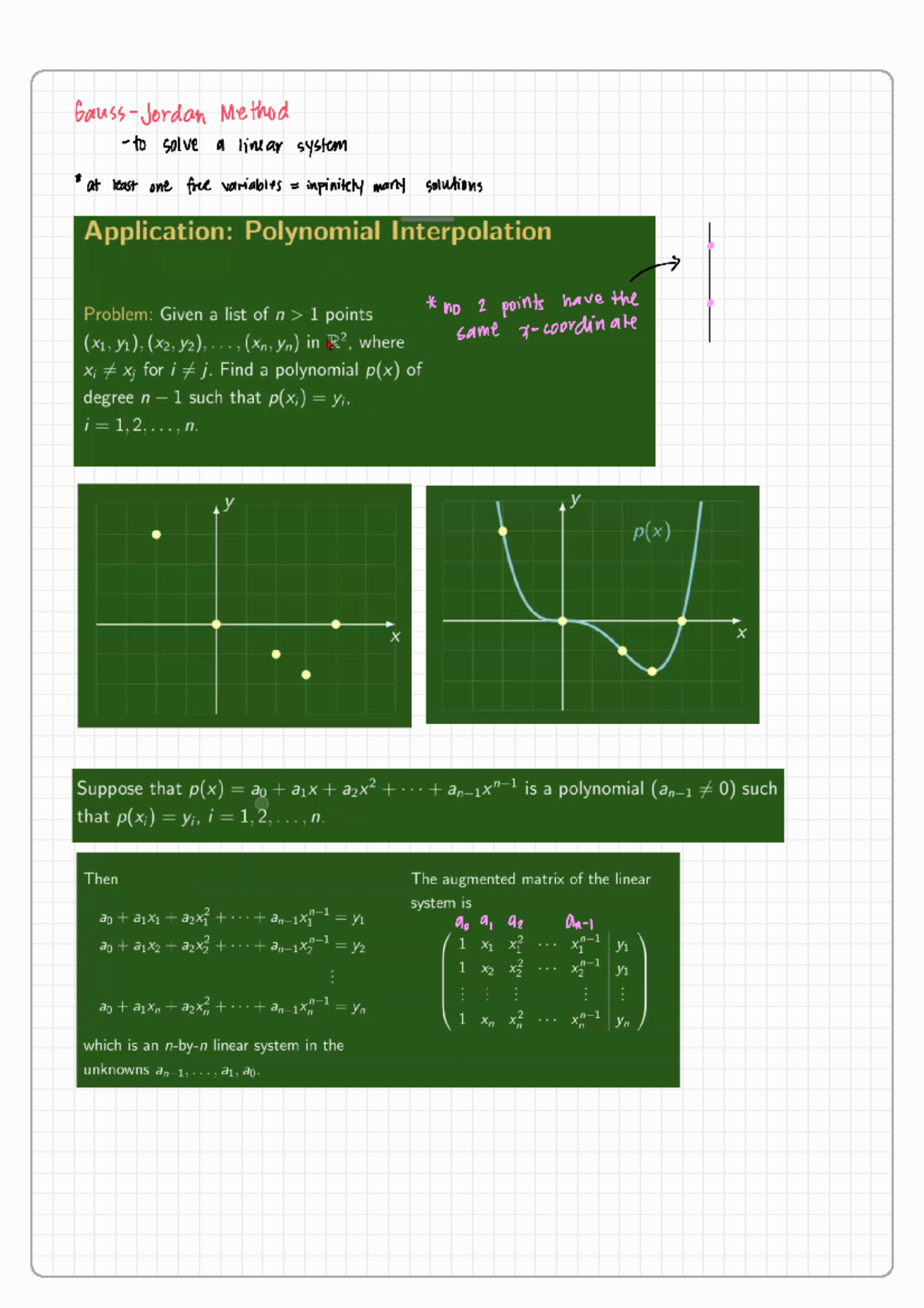 Polynomial Interpolation Elementary Matrix 240404 164224 Method To Solve A Linear System At