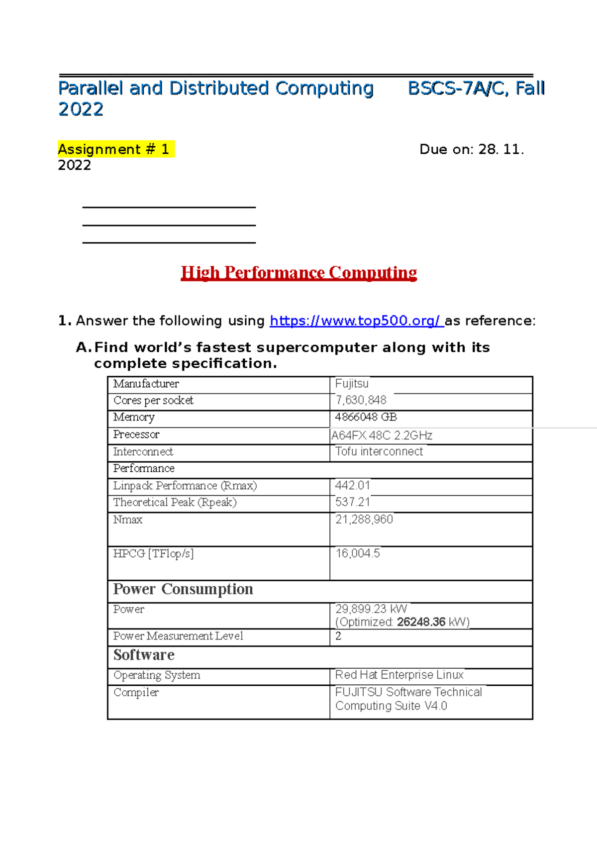 Iqra pdc Assignment 1 - ParallelParallel andand DistributedDistributed ...