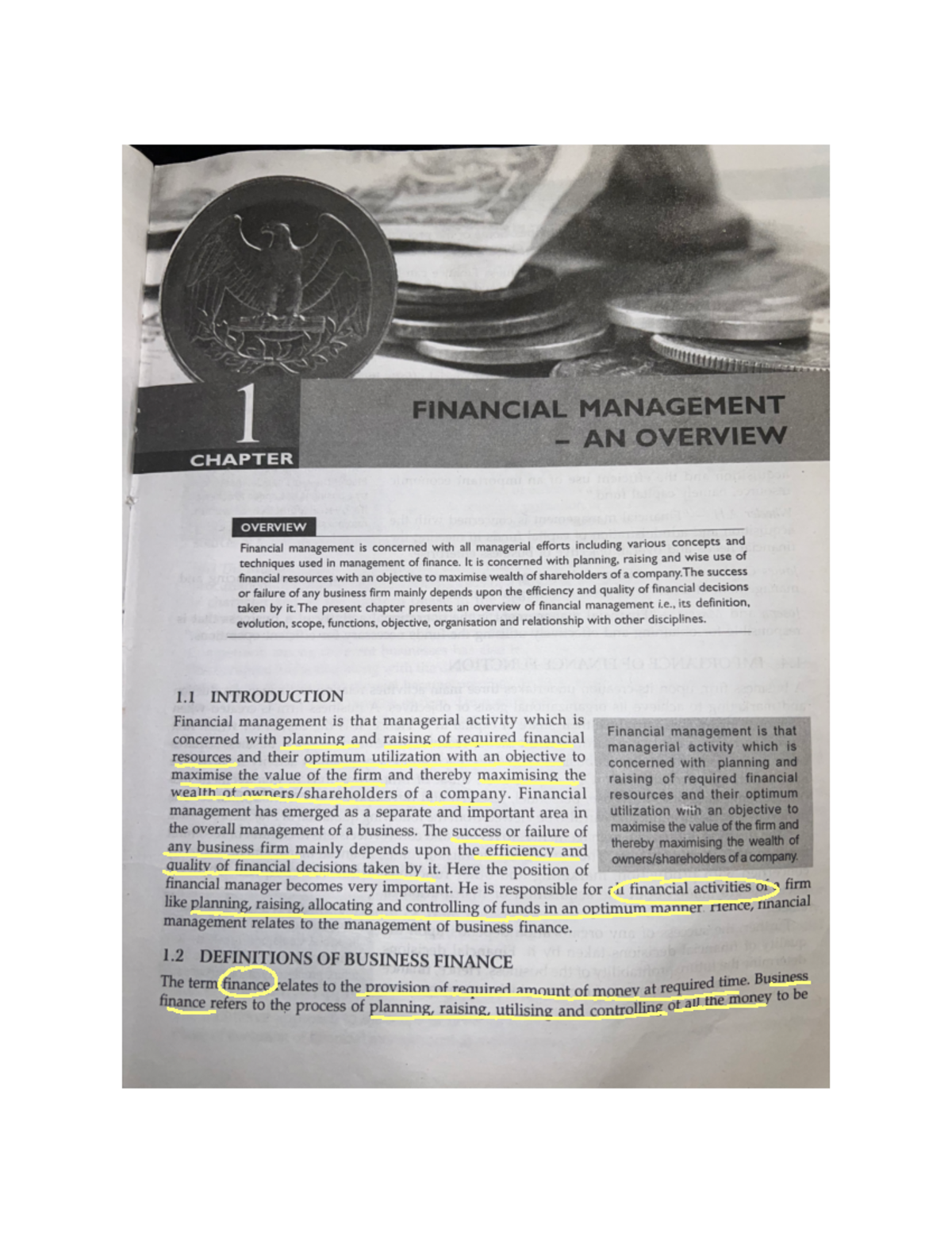 Finance management 1 - Corporate Accounting - Financial Management ...