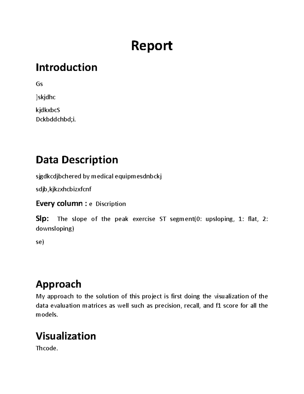 Report format - Report Introduction Gs ]skjdhc kjdkxbcS Dckbddchbd;i ...