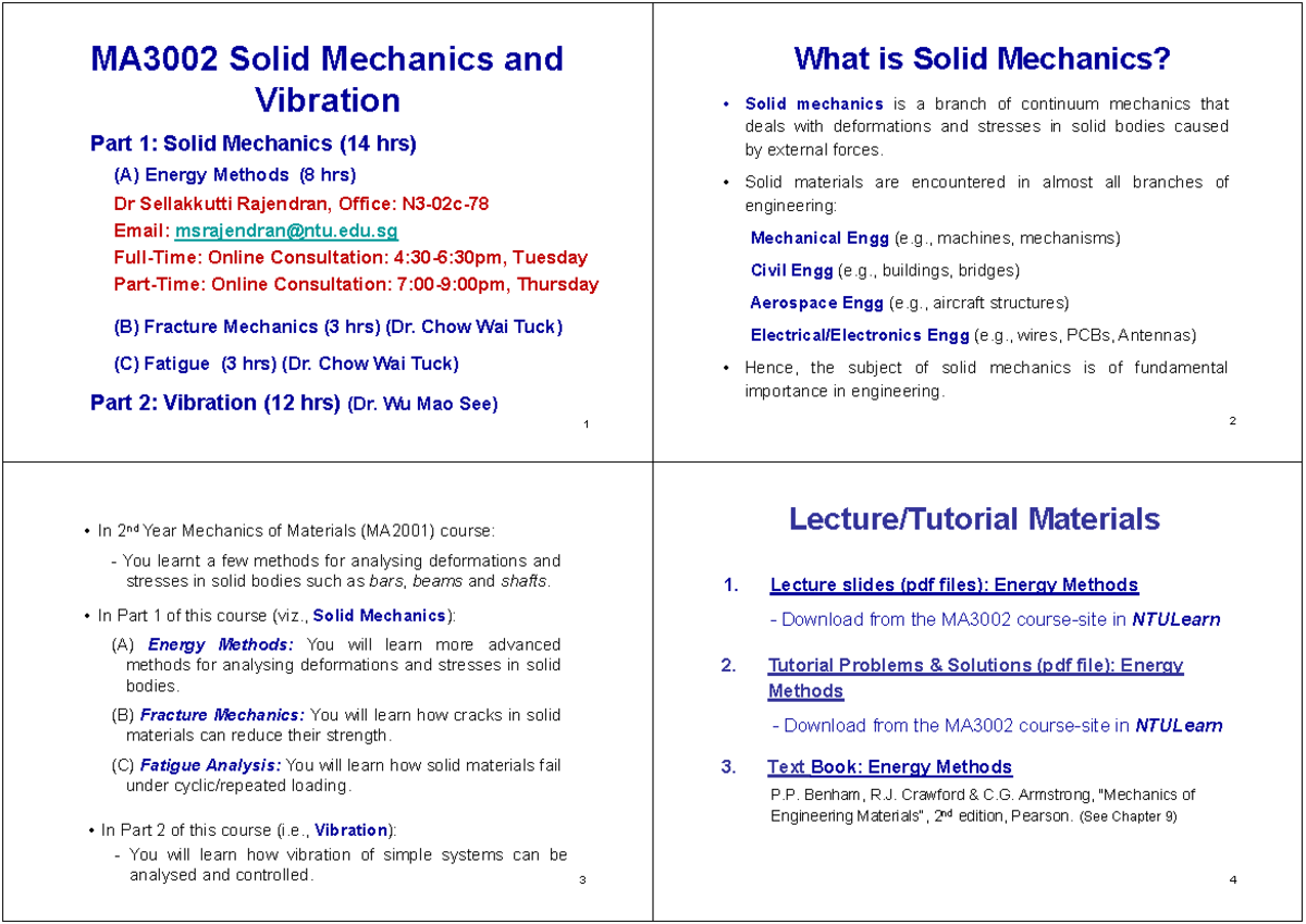 0 Introduction to Part 1 (Solid Mechanics) 5 slides - dechancsand ...