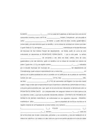 Declaración Jurada Unilateral DE Derechos DE Posesión DE BIEN Inmueble Rustico - NUMERO - Studocu