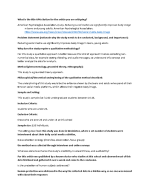 Critical Thinking Exercise - Strack October 9th, 2022 Critical Thinking ...