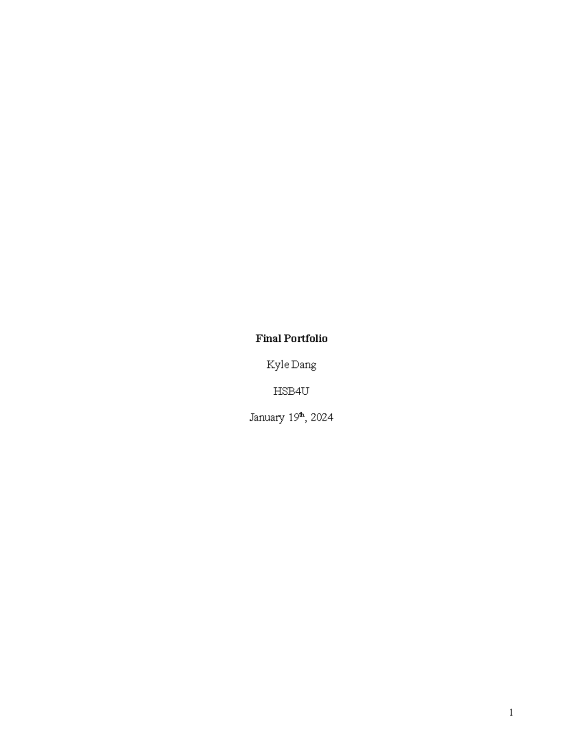 HSB4U - Final Portfolio - Final Portfolio Kyle Dang HSB4U January 19th ...