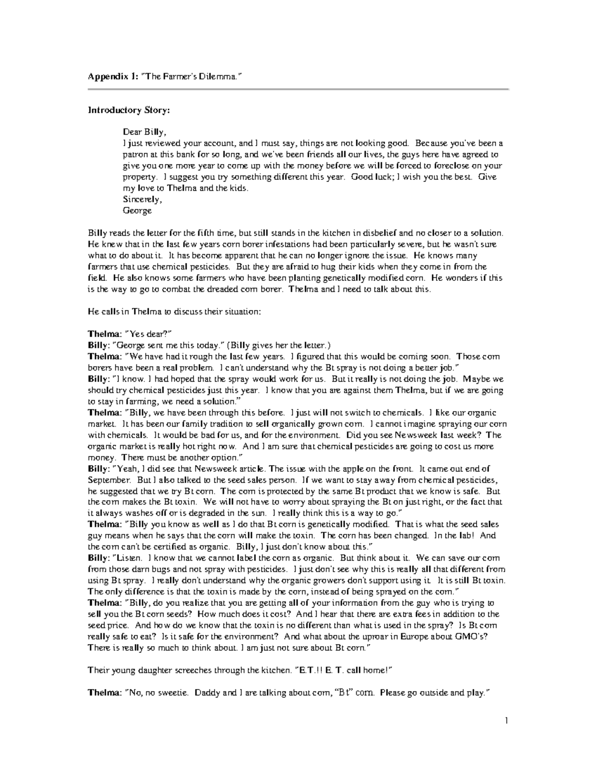 Appendix 1 - Module 4 - Bacterial DNA Case Study JMBE - 1 Appendix 1 ...