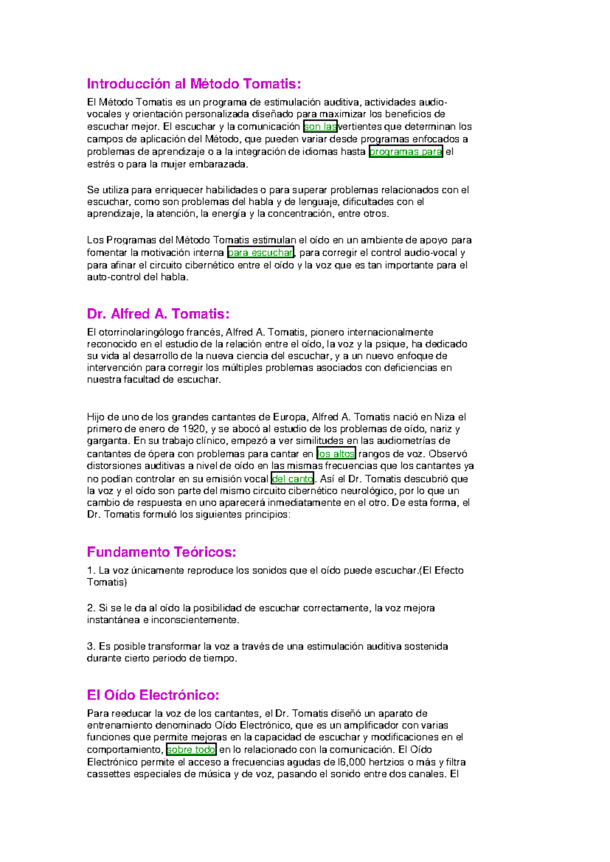 197179061-metodo-tomattis - Introducción al Método Tomatis: El Método ...