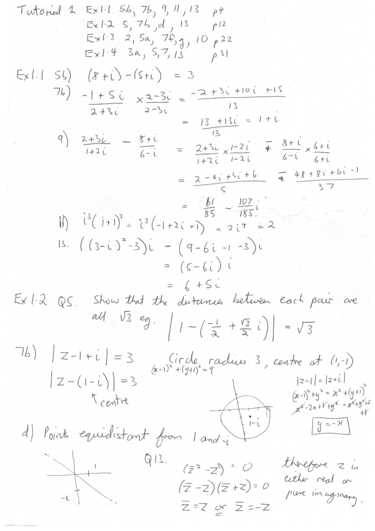 MTH328 online Tutorial 01 soln - MTH328 - Studocu