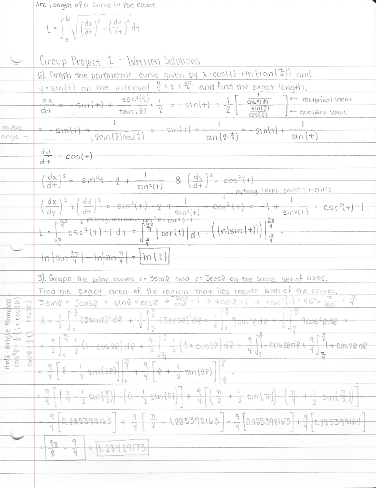 Project 1 - MATH 153 - Studocu