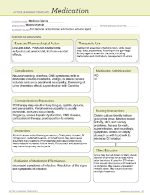 Ampicillin - ati template - ACTIVE LEARNING TEMPLATES THERAPEUTIC ...