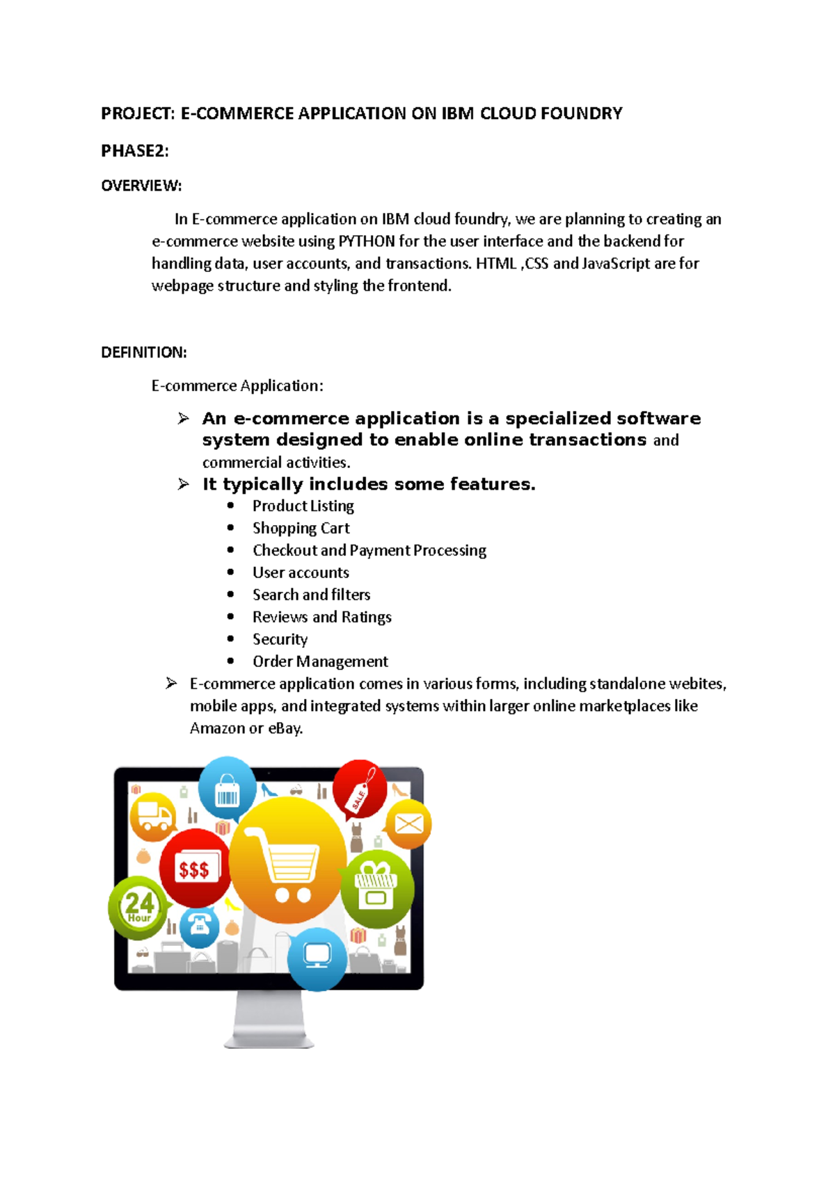 Phase 2 e-commerce application - PROJECT: E-COMMERCE APPLICATION ON IBM ...