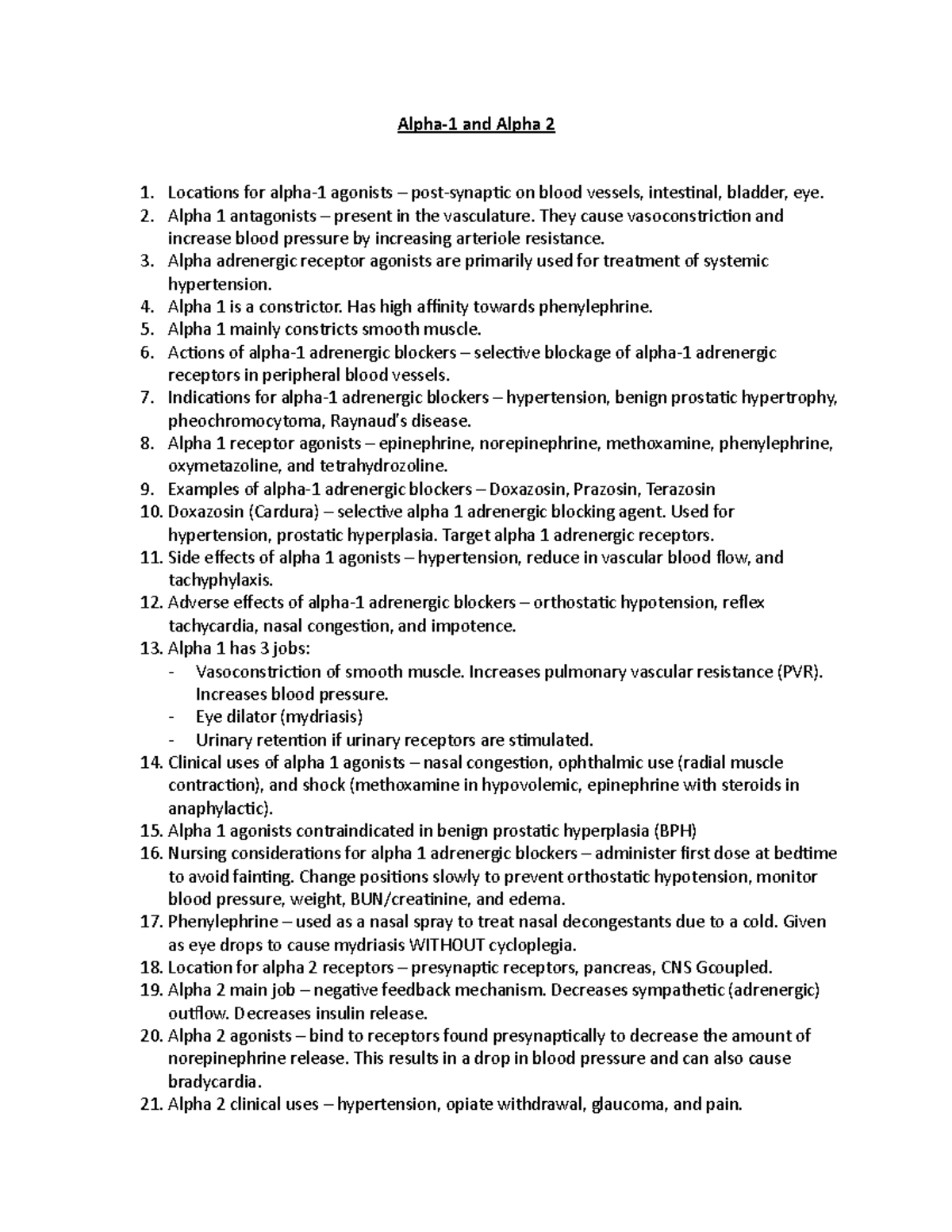 Alpha 1Alpha 2 - lecture notes - Alpha-1 and Alpha 2 Locations for ...