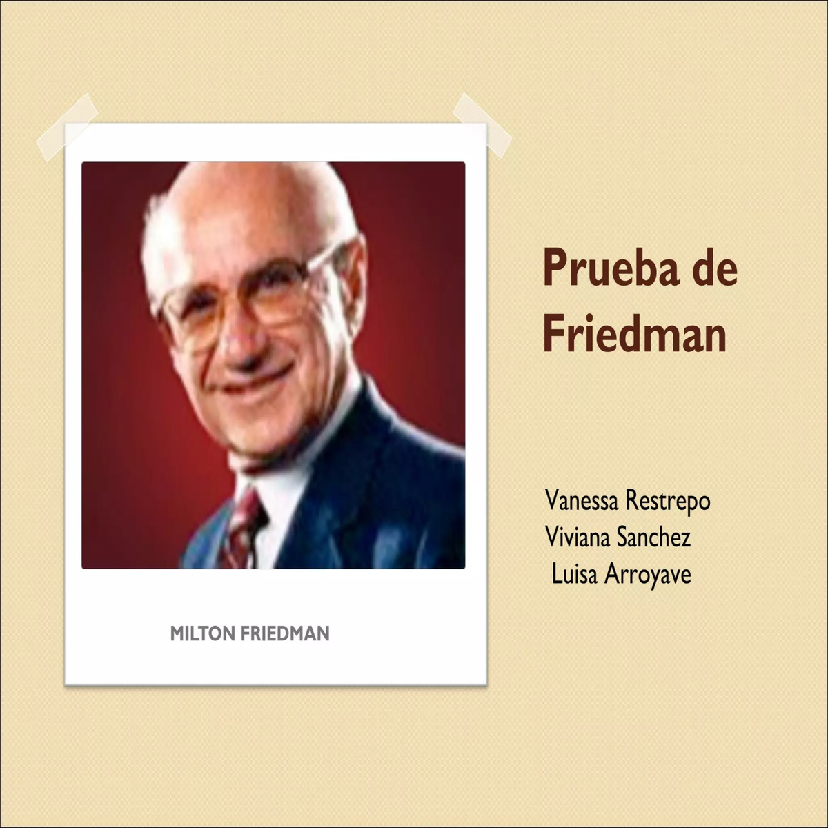 Friedman - Estadistica - Studocu