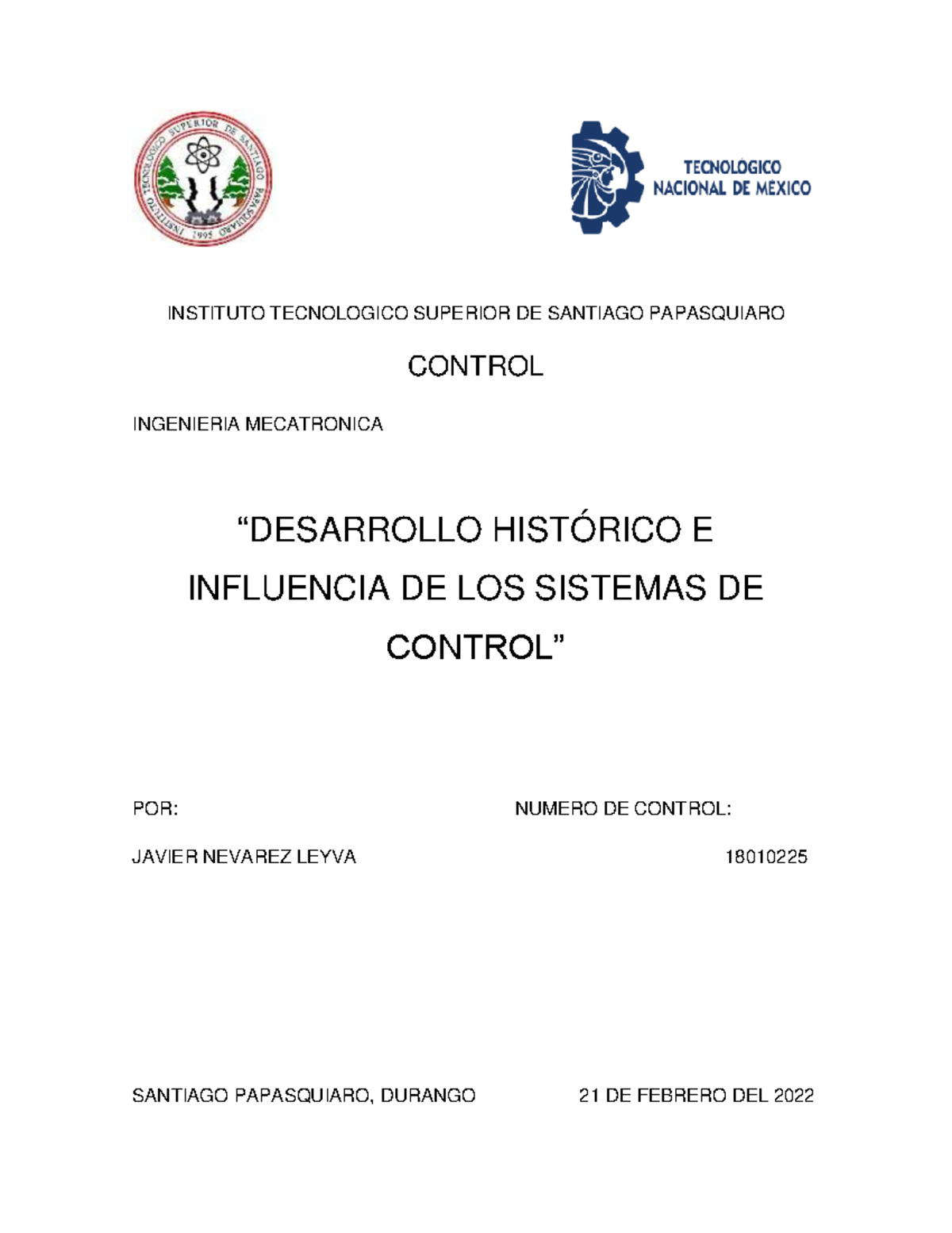 E1 1 Ensayo Nevarez Leyva Javier - Capital Humano I - Studocu