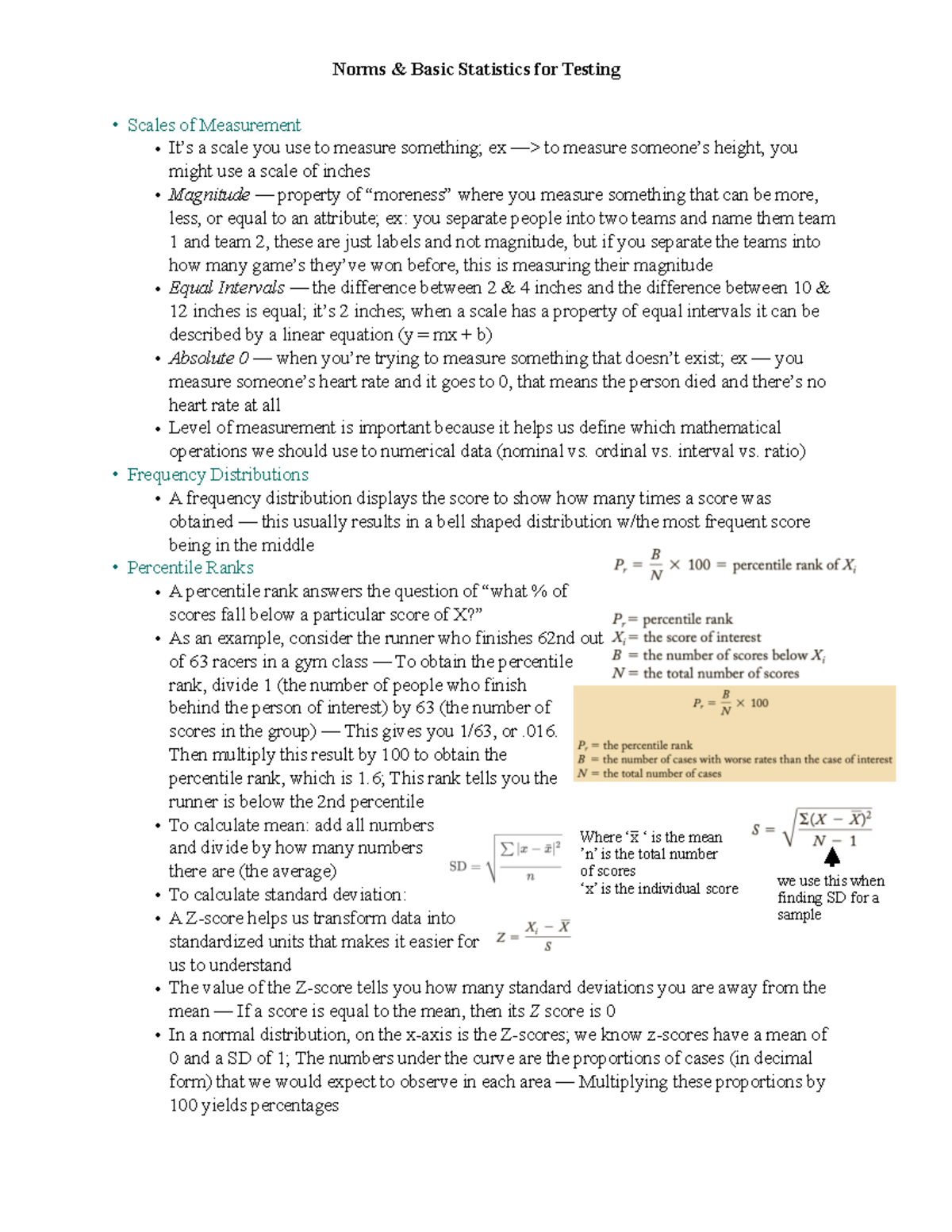 CH 2 - Norms & Basic Statistics for Testing - Norms & Basic Statistics ...