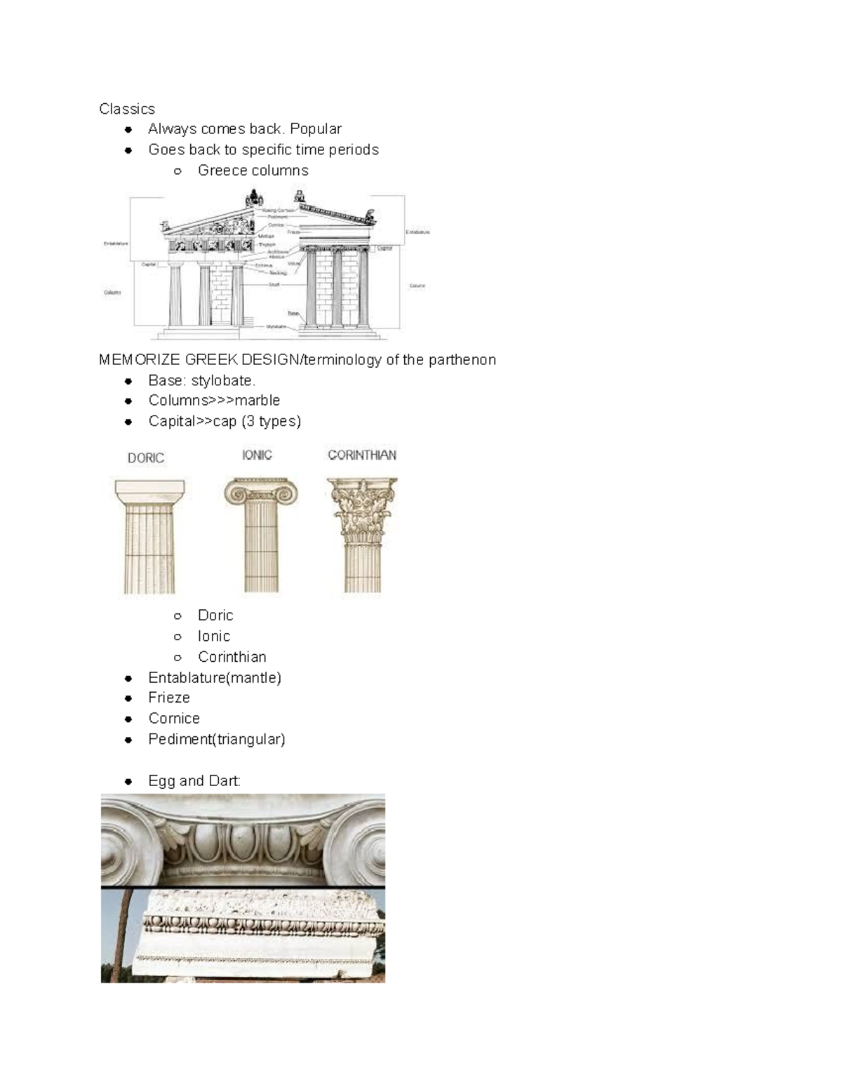 Interior Design Class notes 1/28 - Classics Always comes back. Popular ...