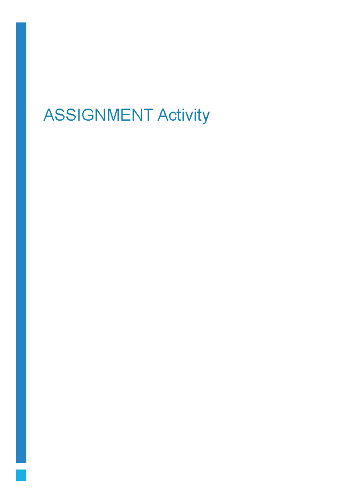 PVL2602 Assignment 1 - ASSIGNMENT Activity Table of Contents Question 1 - Studocu