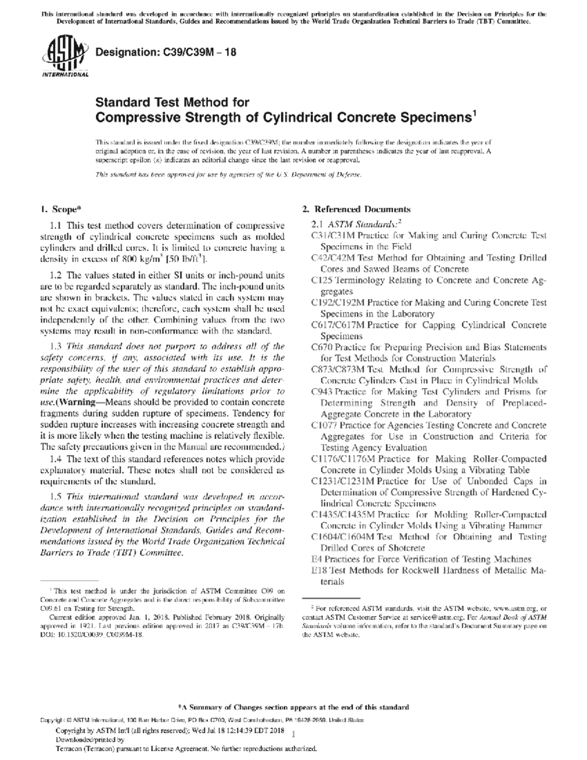 ASTM Foundation C39 sm - American Society for Testing and Materials ...
