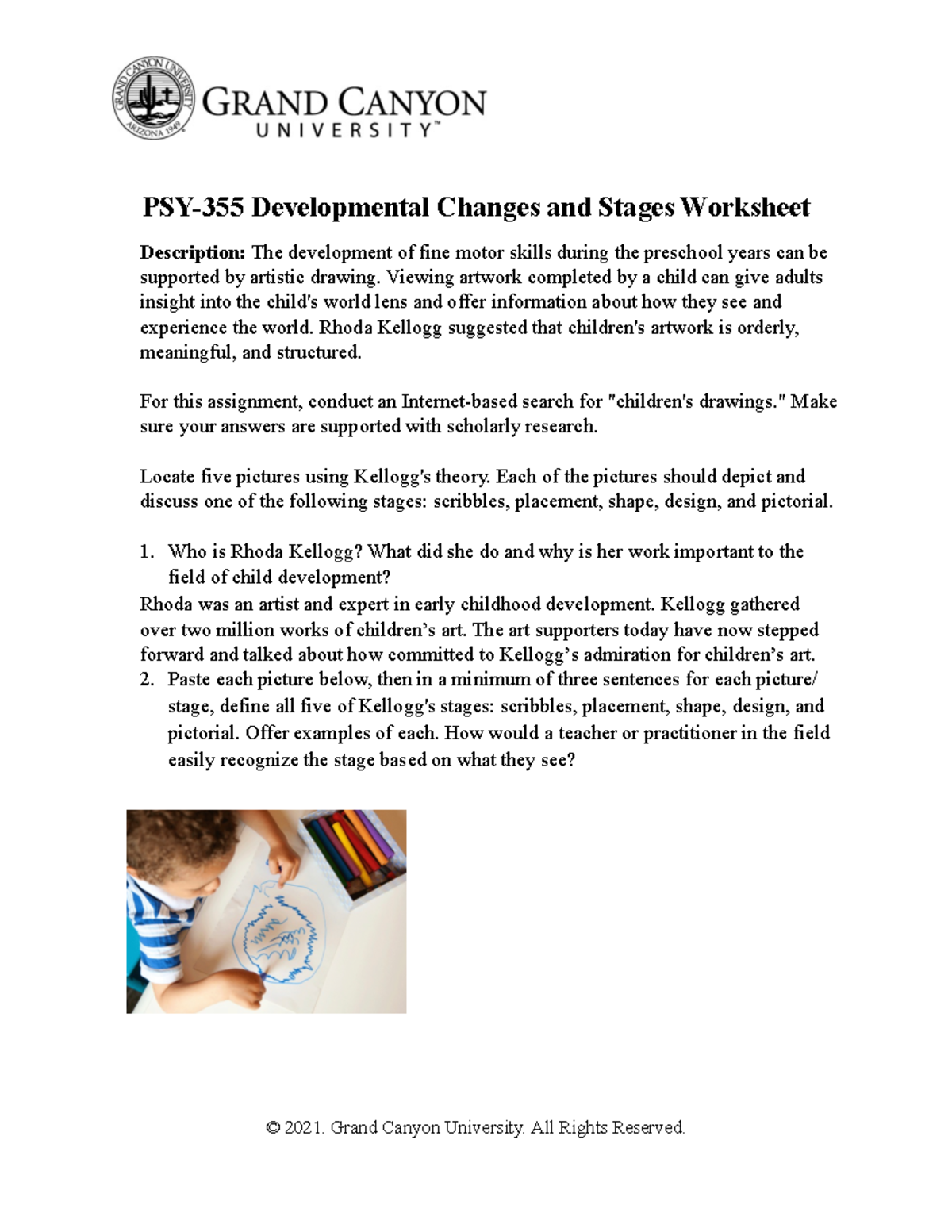 PSY 355 RS Developmental Changesand Stages Worksheet - PSY-355 ...