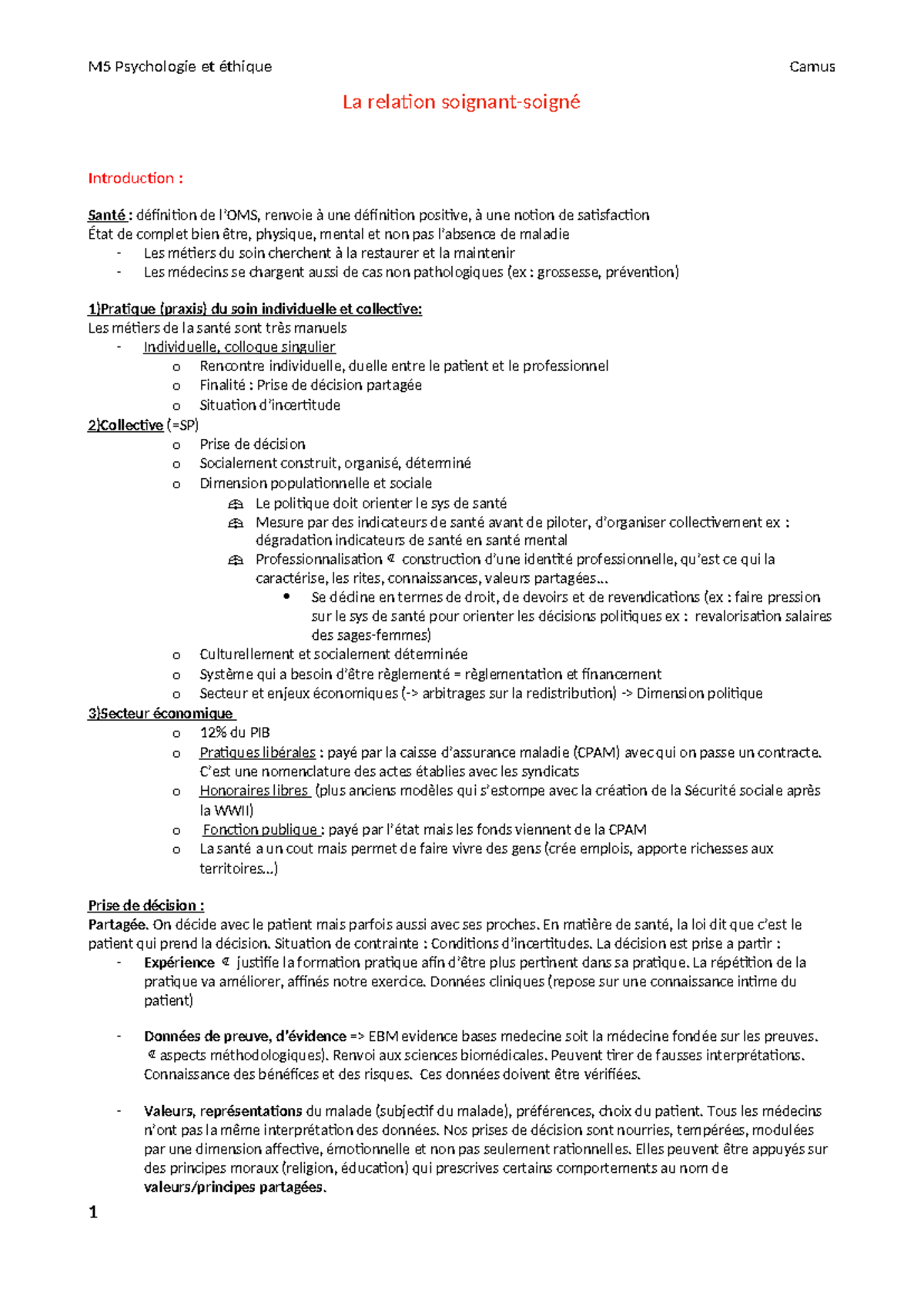 4-La relation soignant-soigné PASS - La relation soignant-soigné ...
