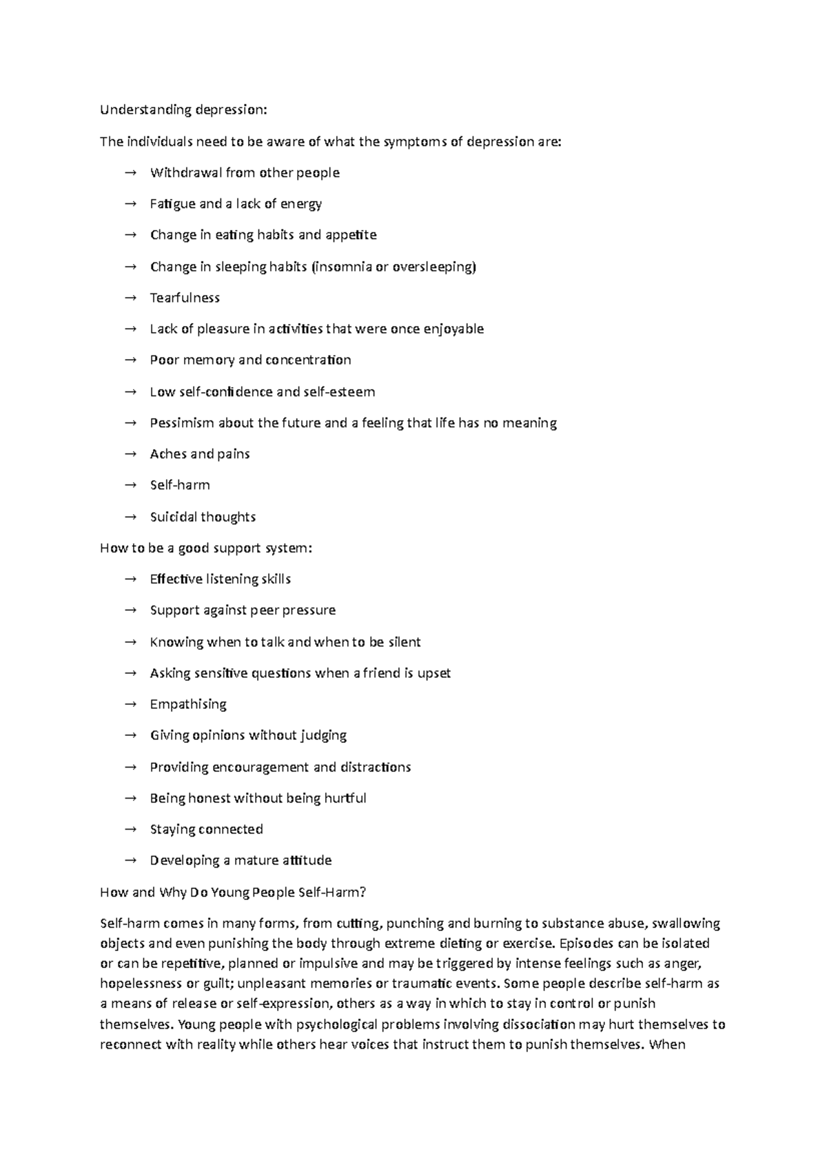 Understanding Depression - Understanding depression: The individuals ...