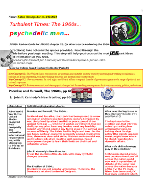 Hidalgo Aidan - Ch 25 (Amsco) - Name: Aidan Hidalgo due on 4/8/ FDR ...