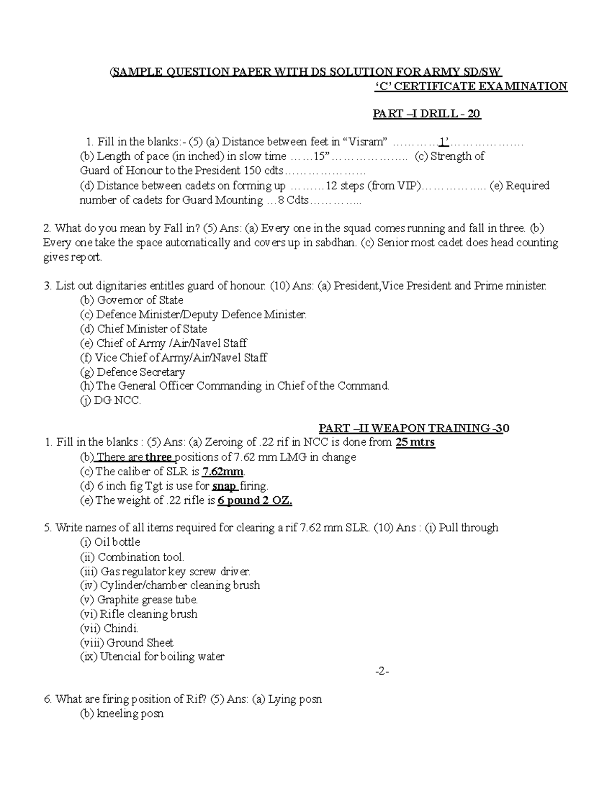 C question paper-1-1 - (SAMPLE QUESTION PAPER WITH DS SOLUTION FOR ARMY ...