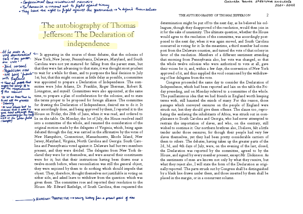 1-Jefferson Declaration of independence 22010 7 002410 - THE ...