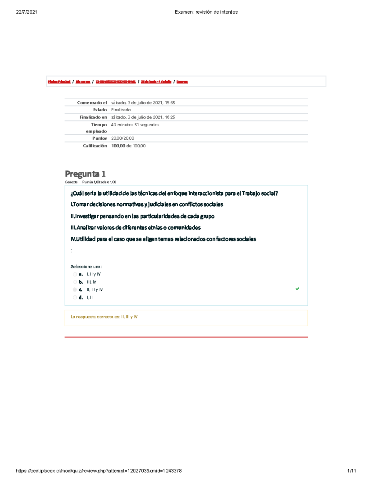 Metodologia examen final-1 - Página Principal / Mis cursos / 21-2B ...