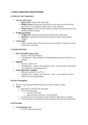 DEEP Learning Notes - UNIT - McCulloch Pitts Neuron The McCulloch-Pitts ...