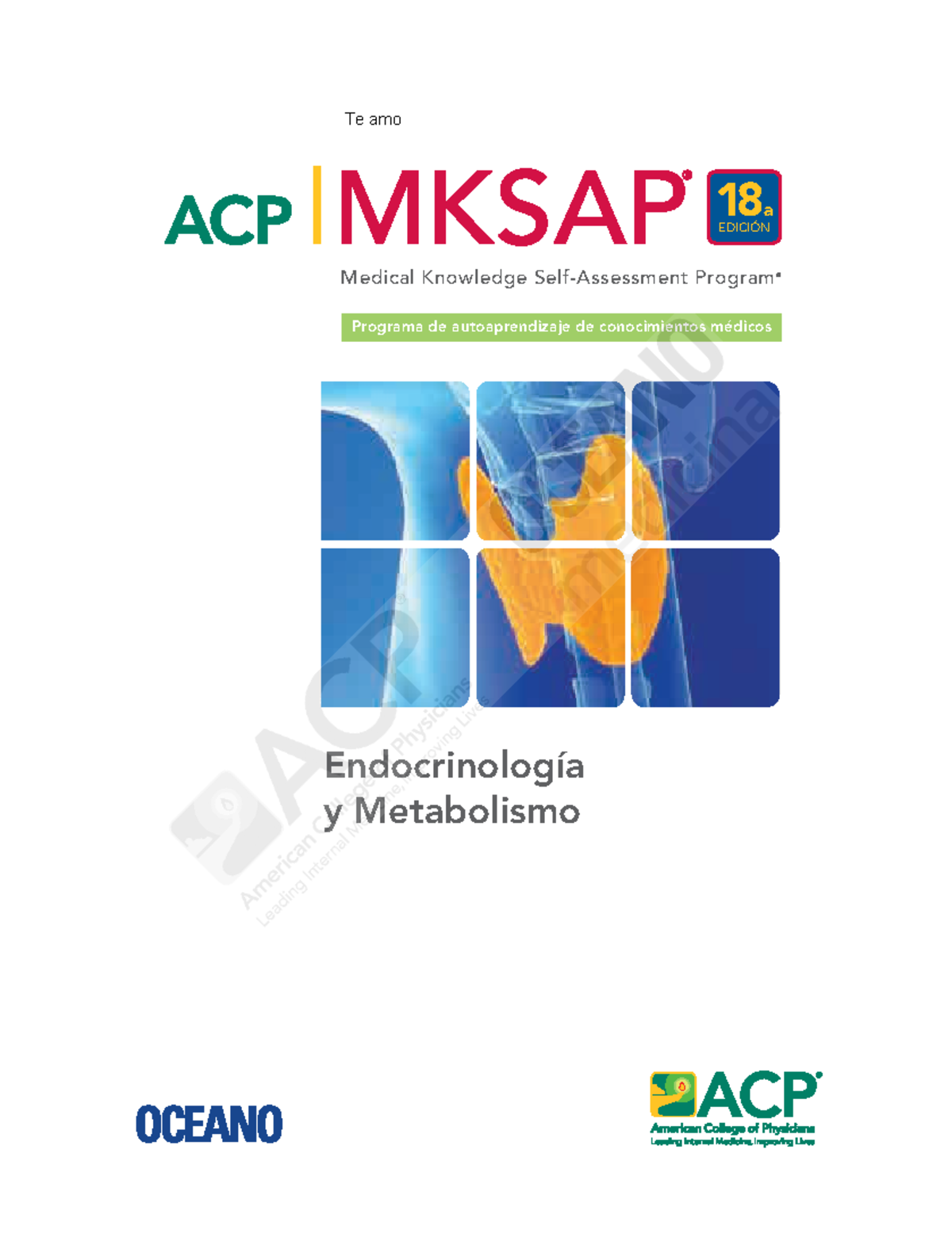 Mksap 18 Endocrinologia y Metabolismo pdf baja - Medical Knowledge Self ...