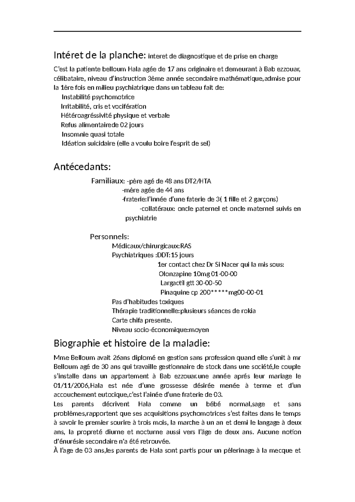 Planche 2 - Intéret de la planche: interet de diagnostique et de prise ...