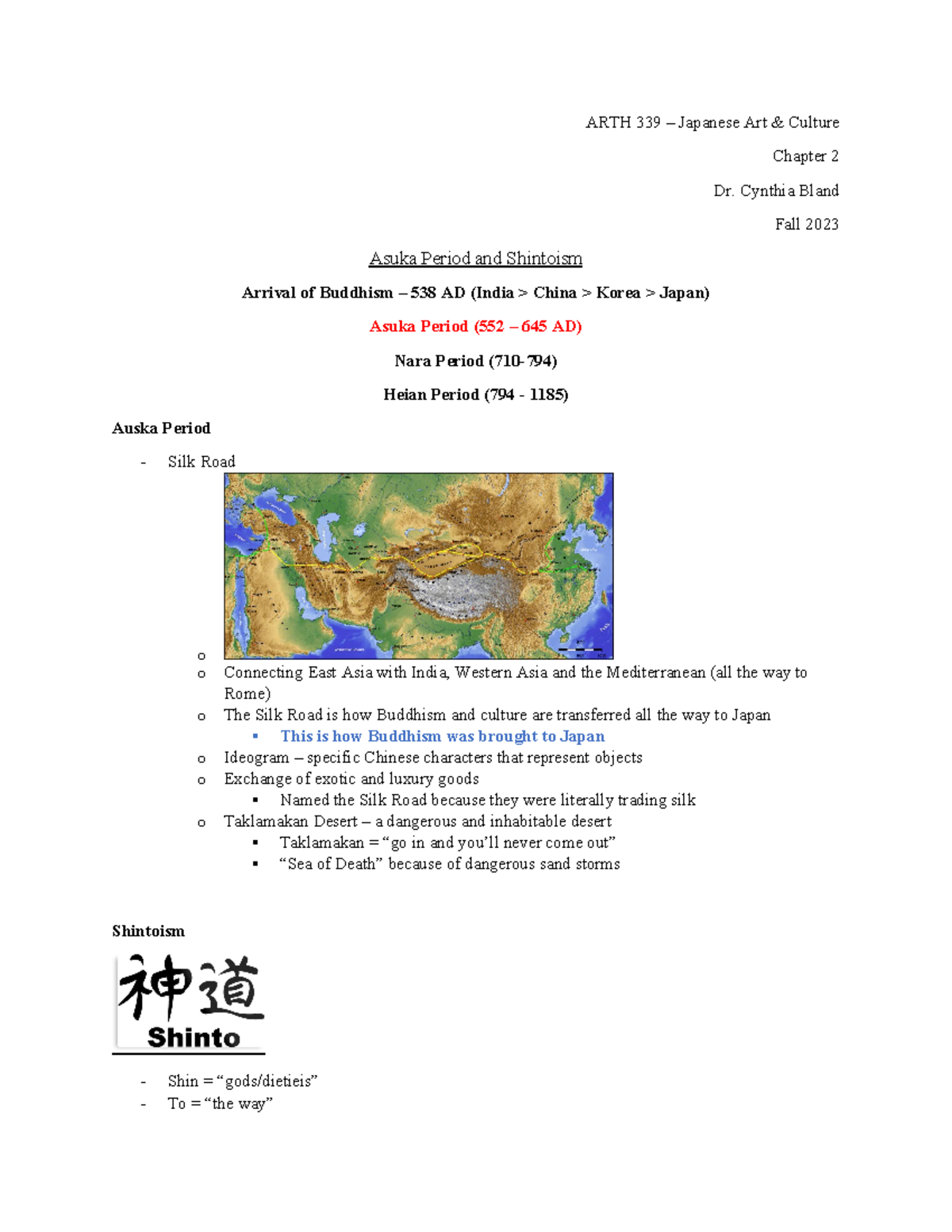 Asuka Period and Shintoism - ARTH 339 – Japanese Art & Culture Chapter ...