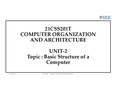Computer Organization and Architecture - 21CSS201T - Studocu