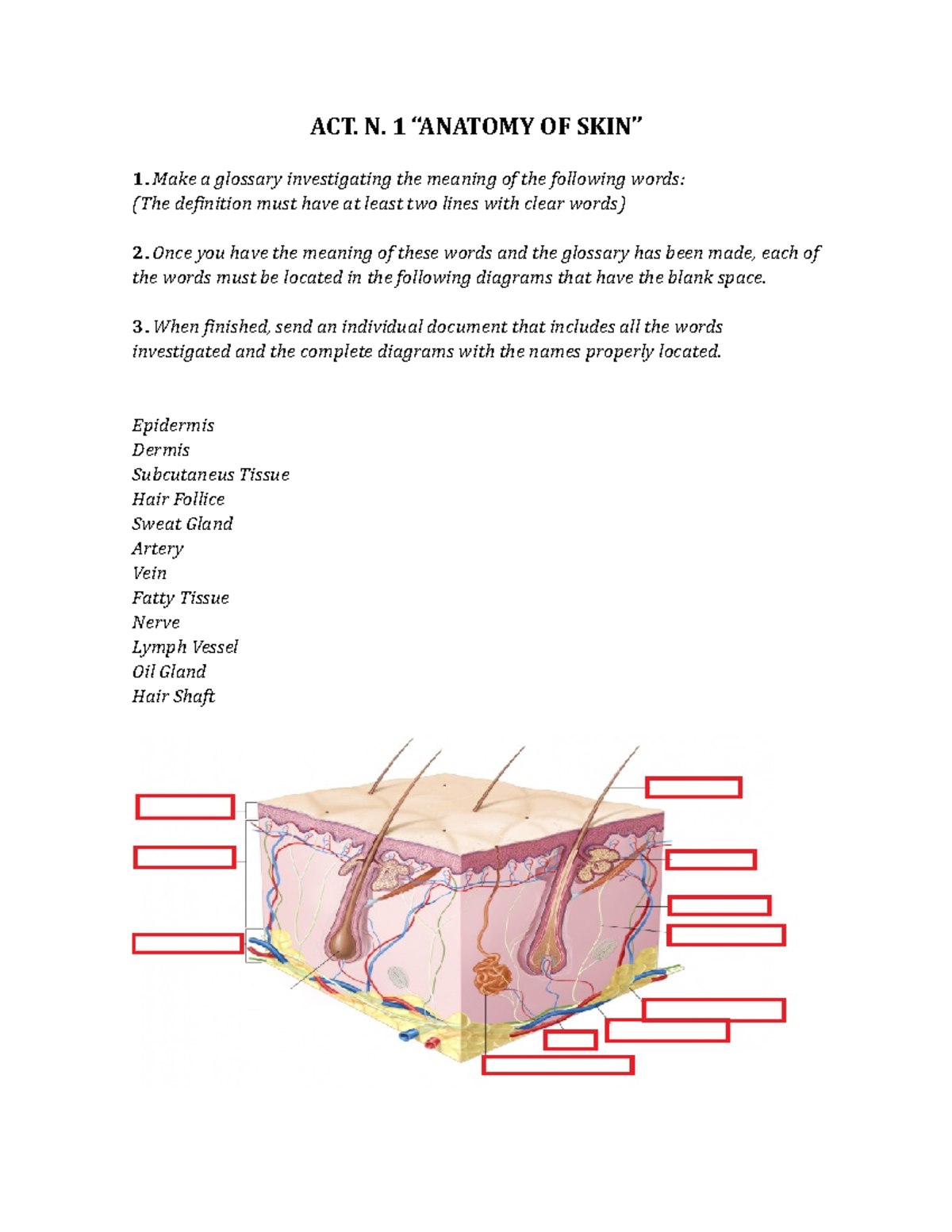 ACTIVITY 1 WEEK 2 - human body care - TecMilenio - Studocu