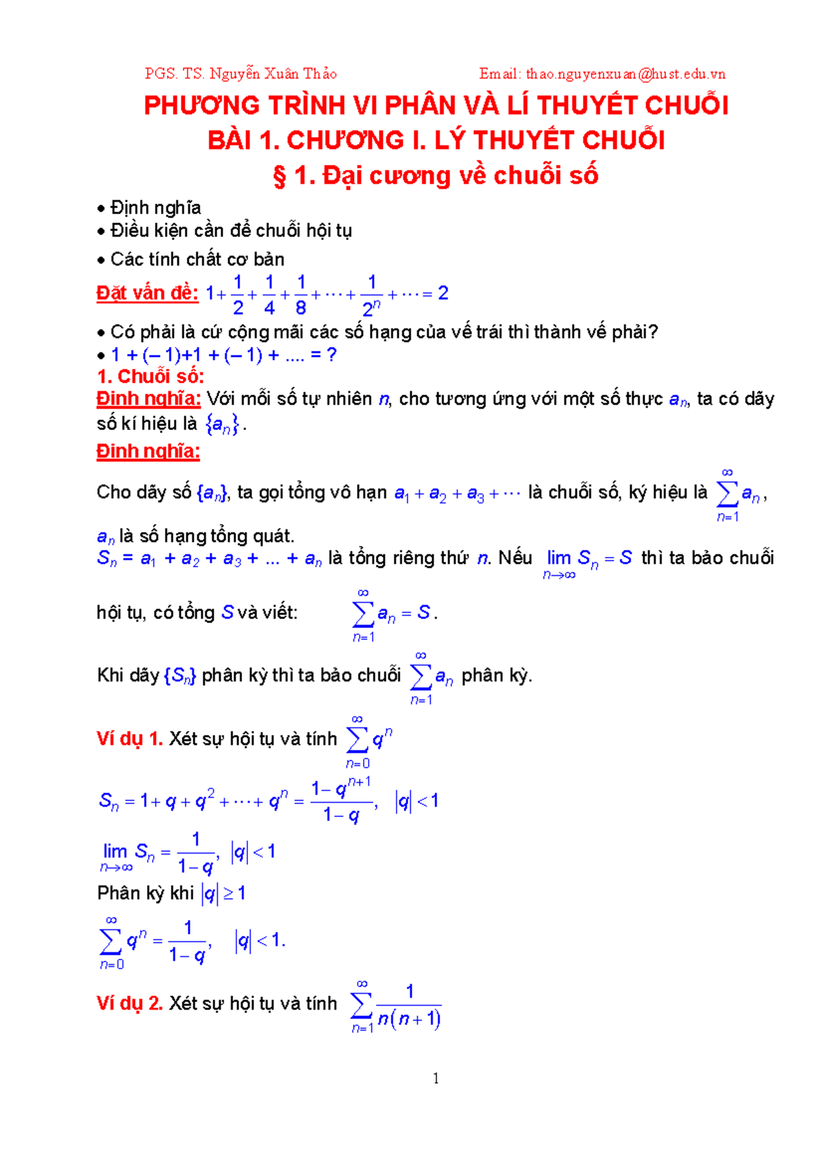 Bai 1 - GT3 - BK2015 kfjyt gfdhndkrhnsfdfndbnd - Giải tích III - HUST ...