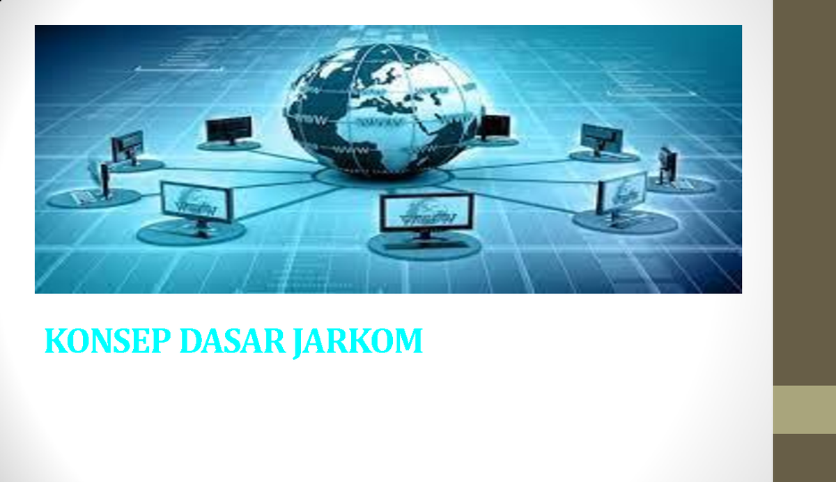 0.1 Konsep Jar Komputer - KONSEP DASAR JARKOM Materi : • I Konsep Dasar Jaringan Komunikasi • I ...