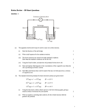Oxidation Reduction Reactions E Science Lab - Oxidation-Reduction ...